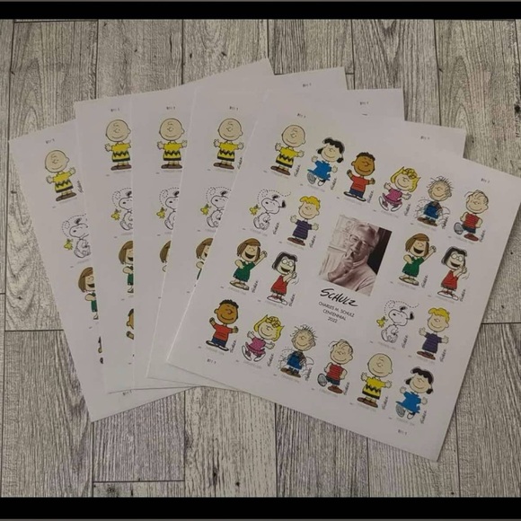 Office | 10 Peanuts Character Forever Postage Stamp Sheets | Poshmark